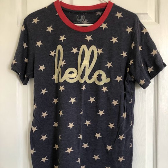 Hello | Tops | Hello Tshirt L | Poshmark